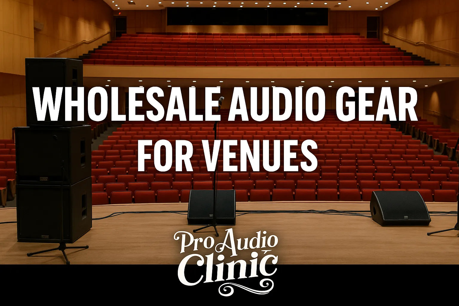 Venue Discounts | Wholesale Audio Gear for Bars, Clubs & Theaters